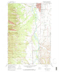 1964 Map of Hamilton South, Ravalli County, MT — High-Res | Pastmaps